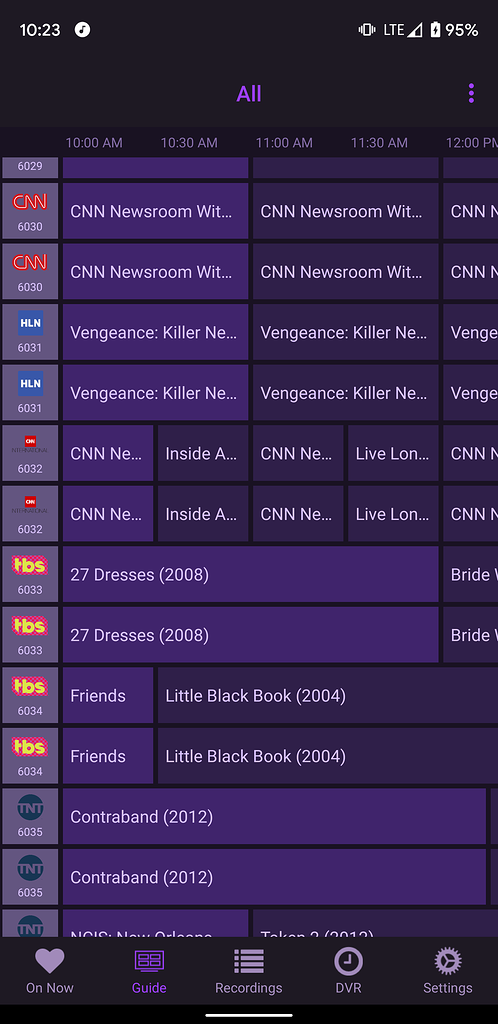 Guide showing multiples of same channel - Channels DVR Server ...