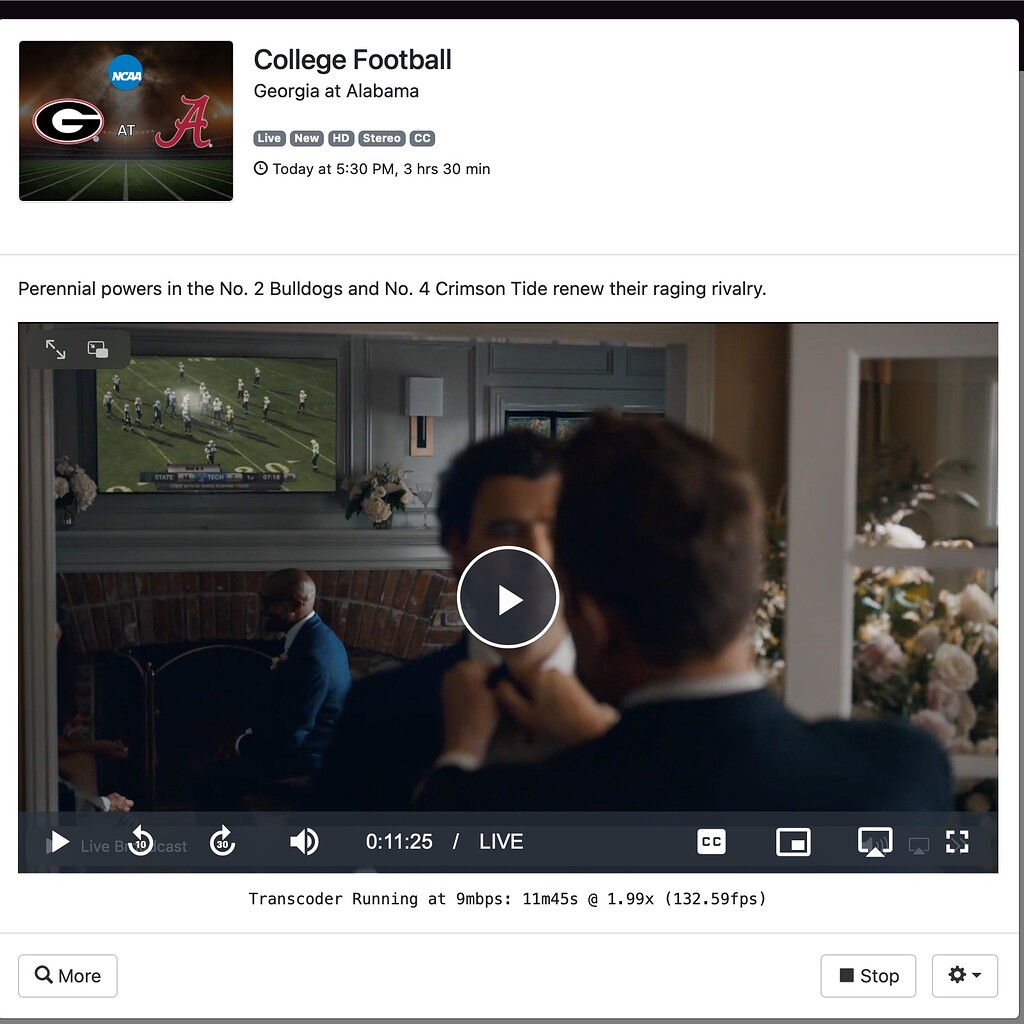 Timeline/scrub bar missing in web UI - Channels DVR Server - Channels ...