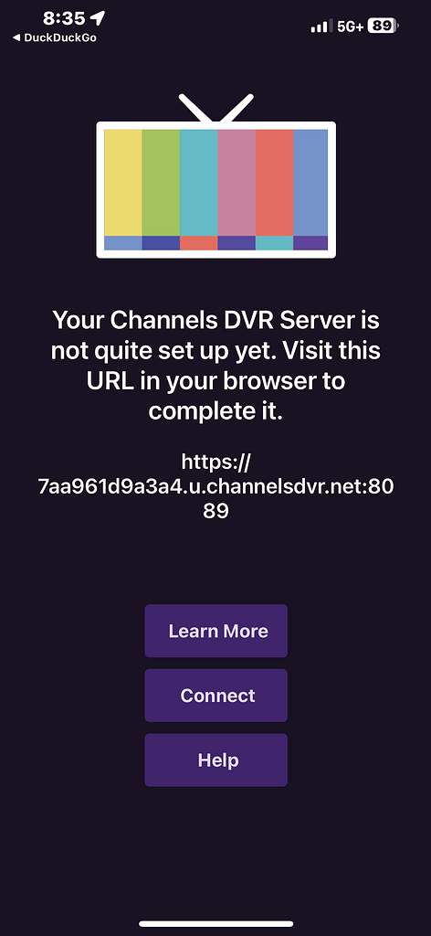 Cannot conect - Channels DVR Server - Channels Community