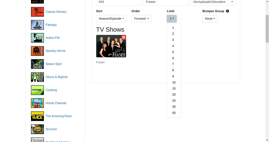 Bug: Virtual Channel lost the option for limit NONE - Troubleshooting ...