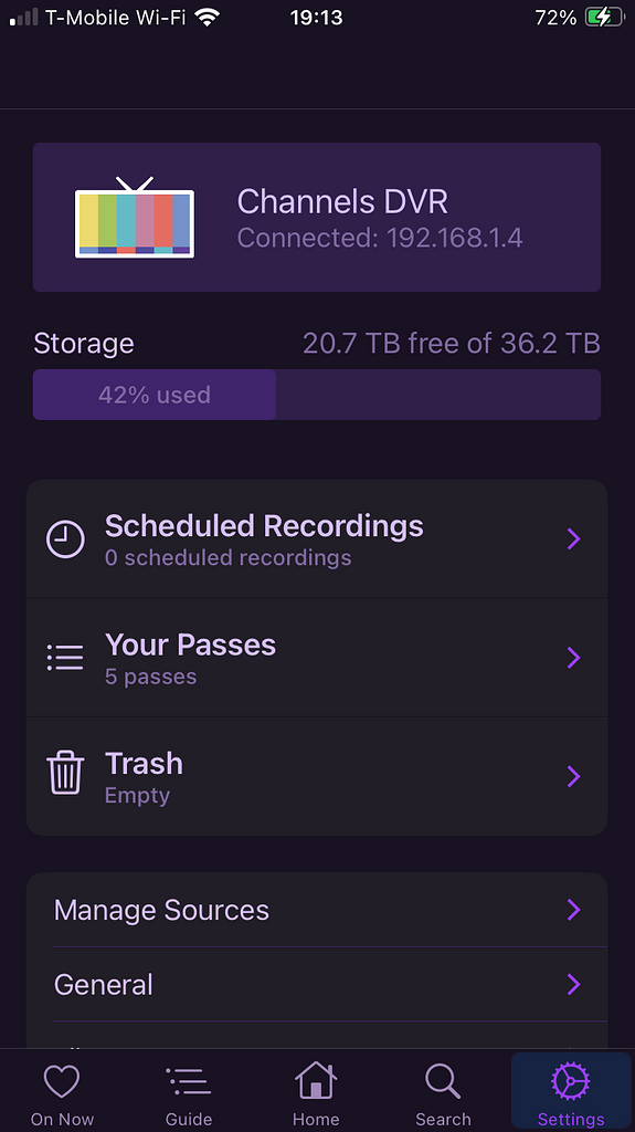How can I tell which DVR server I'm connected to - Channels iOS ...