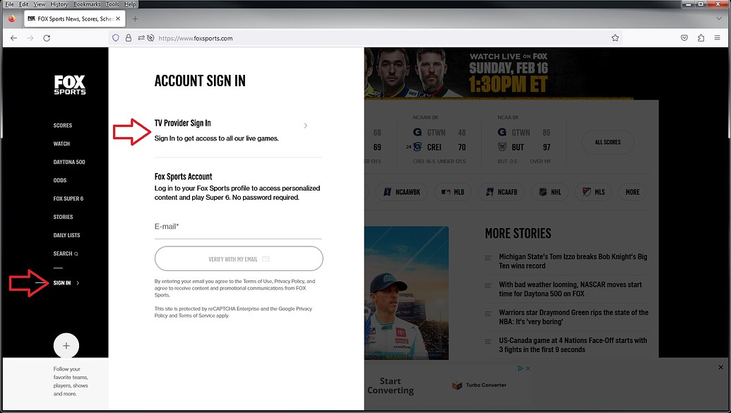 FS1 and 2 gone - TV Everywhere - Channels Community