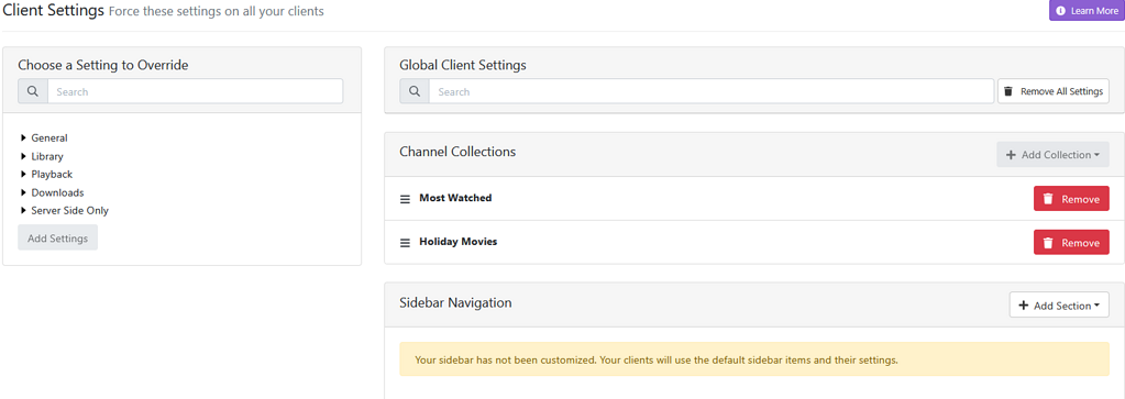 Global Client Settings - Channel Collections are not getting pushed out to the clients ...