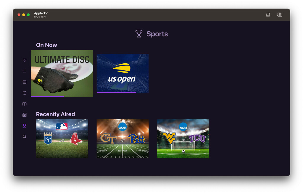 [BETA] News & Sports Sections in tvOS/iOS - Apple Beta - Channels Community