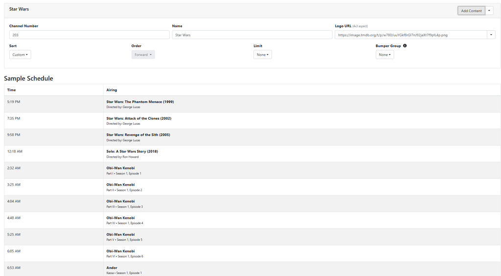 Adding Playlists to Virtual Channels - Channels DVR Server - Channels ...