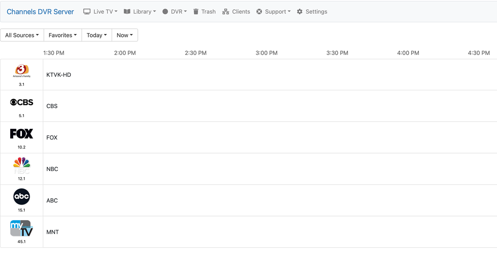Is there a way to get the guide back? - Channels DVR Server - Channels ...