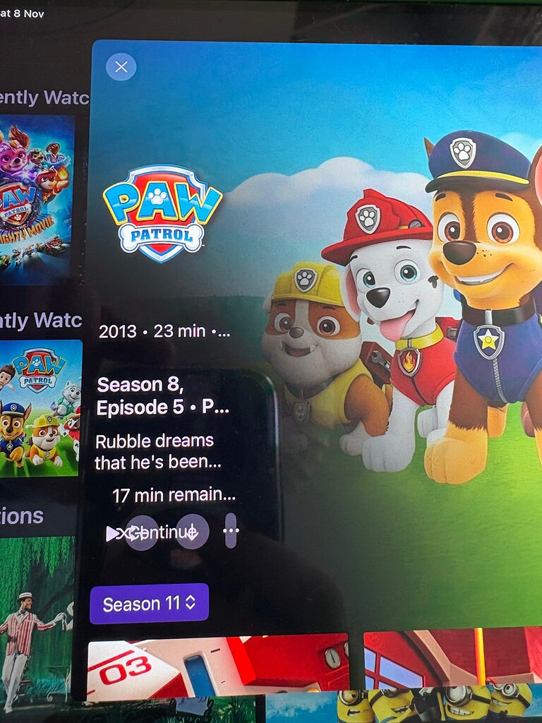 Bug? Tv show display on ipad - Channels iOS - Channels Community