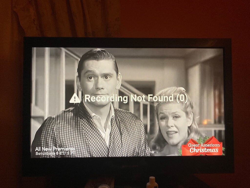 Recording Not Found Showing on Screen - Channels DVR Server - Channels Community