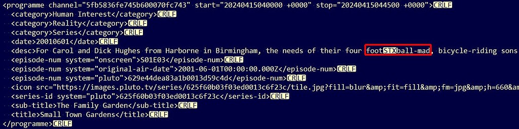 Guide fetch fails with illegal character code U+0002 - Channels Community
