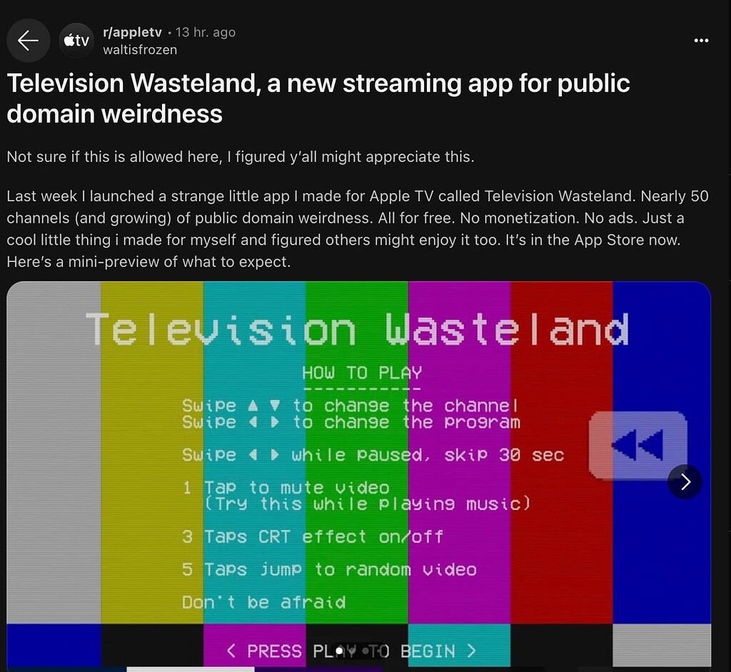 Television Wasteland - Playground - Channels Community