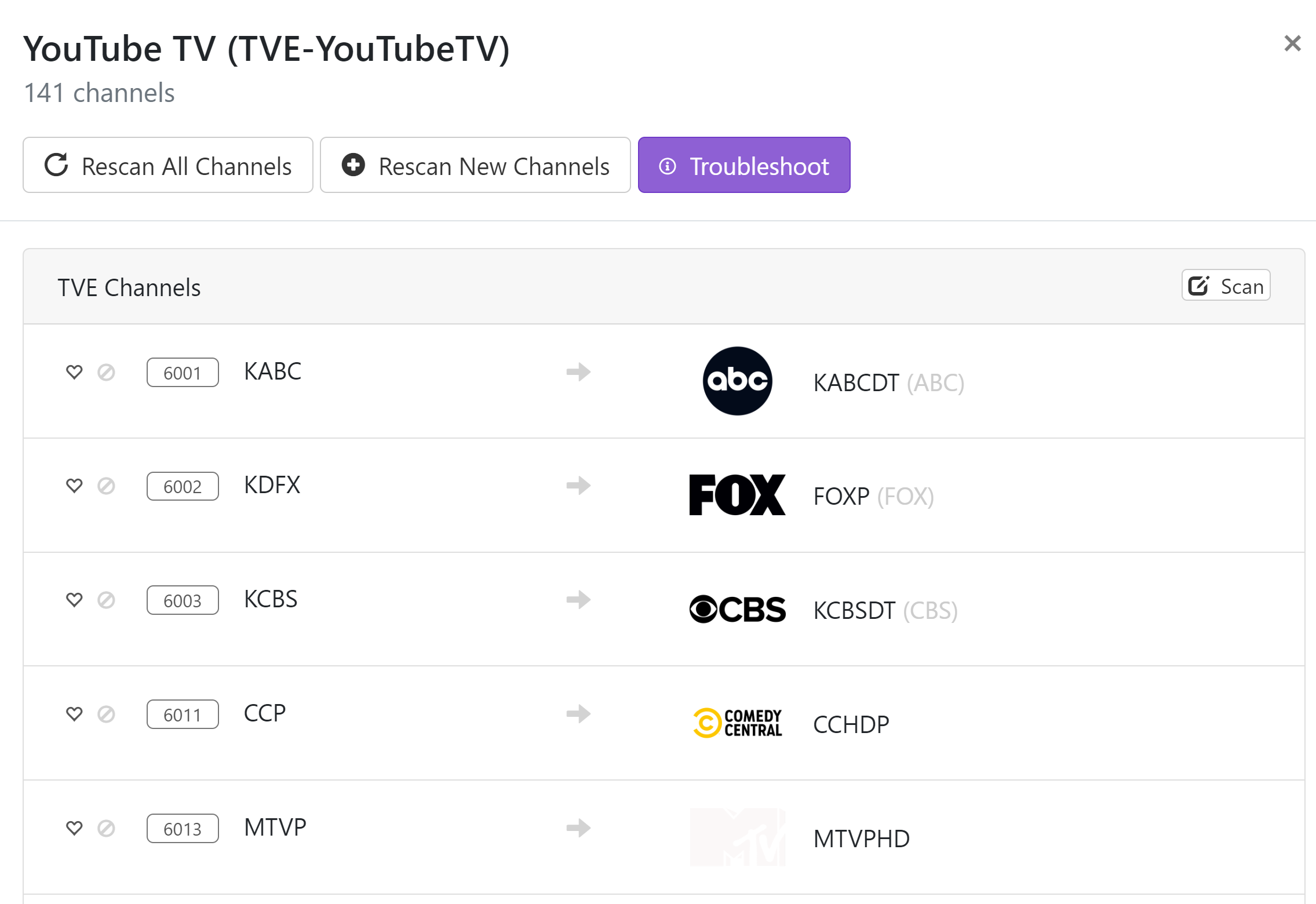 Channel Numbering in Guide? - Channels DVR Server - Channels Community